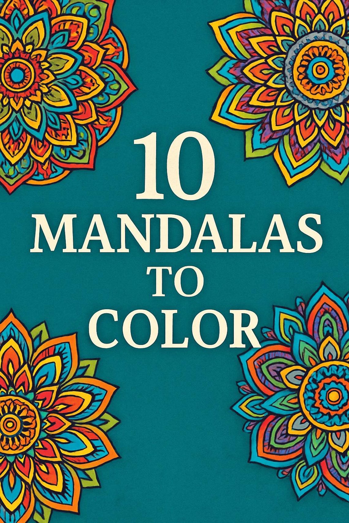10 Mandalas for Coloring - Etsy