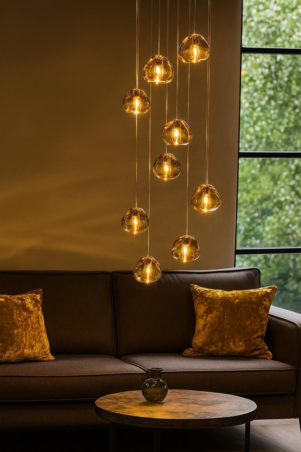 Bocca V3 Modern Glass Globe Pendant Chandelier – Multi Light Cluster ...