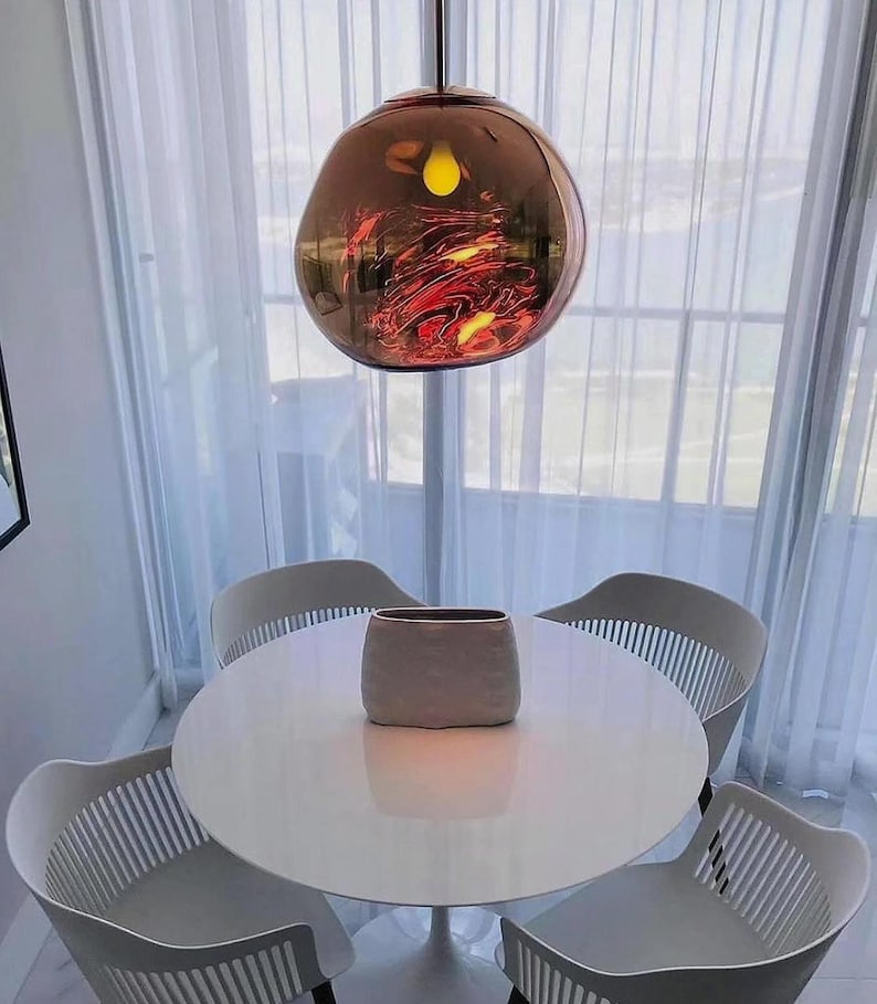 Melted Pendant Light – Multi Light Cluster Ceiling Fixture – Modern ...