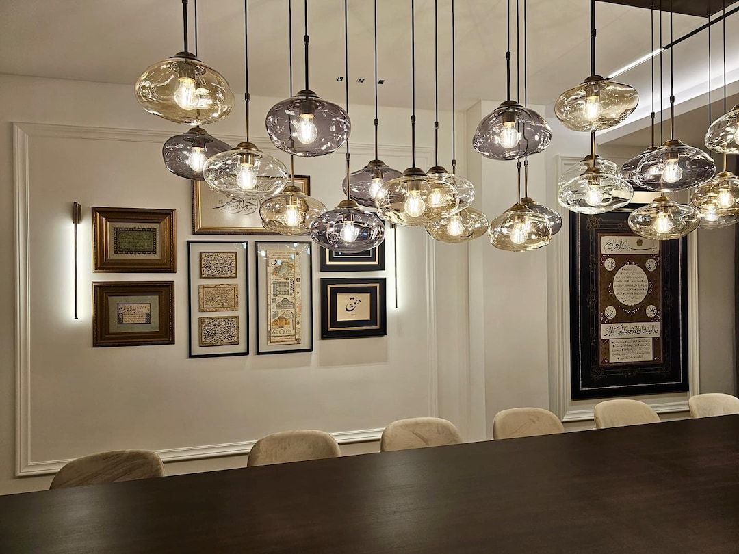 Irregular Glass Pendant Light-modern Pendant Lighting- Blown Glass ...