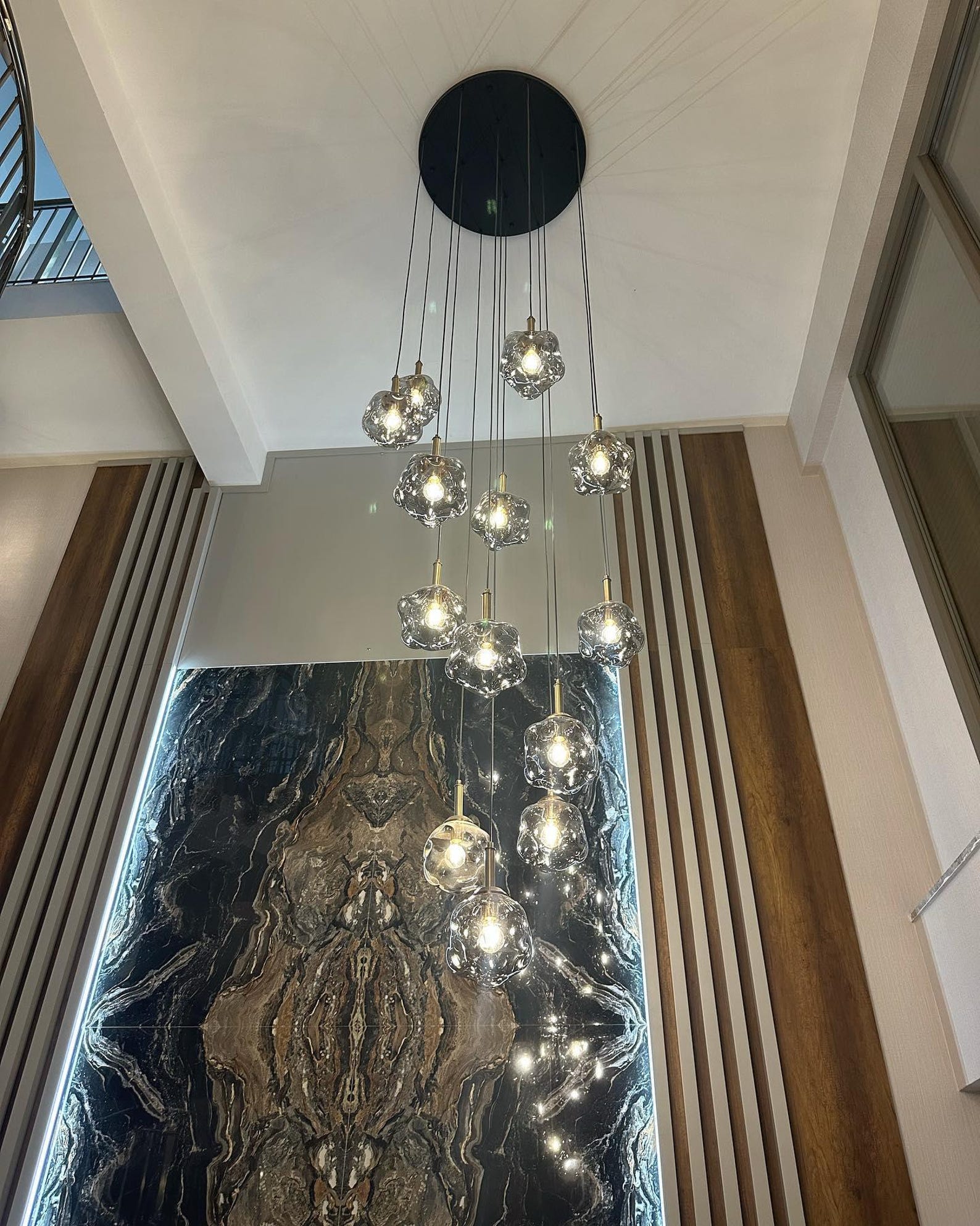 Trapezoidal Glass Pendant Light-modern Pendant Light- Blown Glass ...