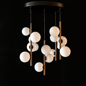 Trio Pendant Light, Modern Multi Light Cluster Chandelier ,art Deco ...