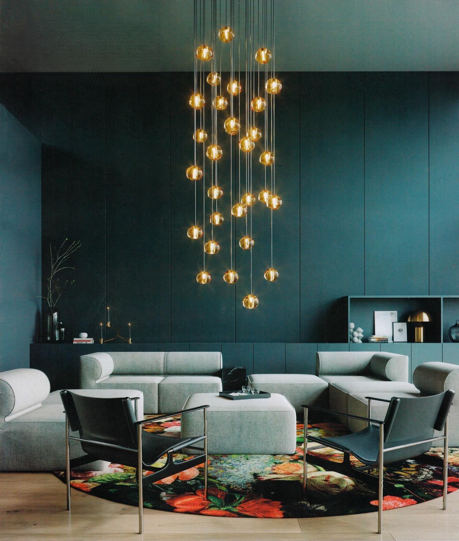 Bocca V3 Modern Glass Globe Pendant Chandelier – Multi Light Cluster ...