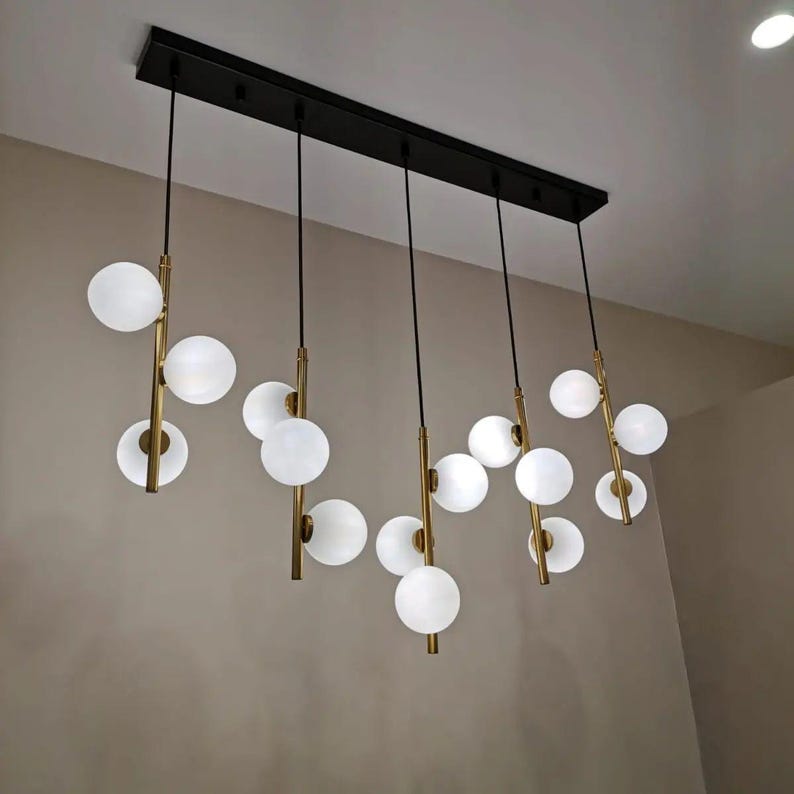 Trio Pendant Light, Modern Multi Light Cluster Chandelier ,art Deco ...