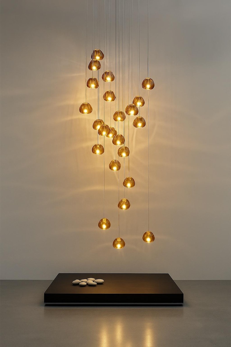Bocca V3 Modern Glass Globe Pendant Chandelier – Multi Light Cluster ...