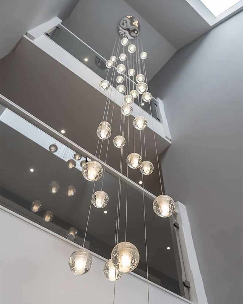 Bocca Modern Glass Globe Pendant Chandelier – Multi Light Cluster ...