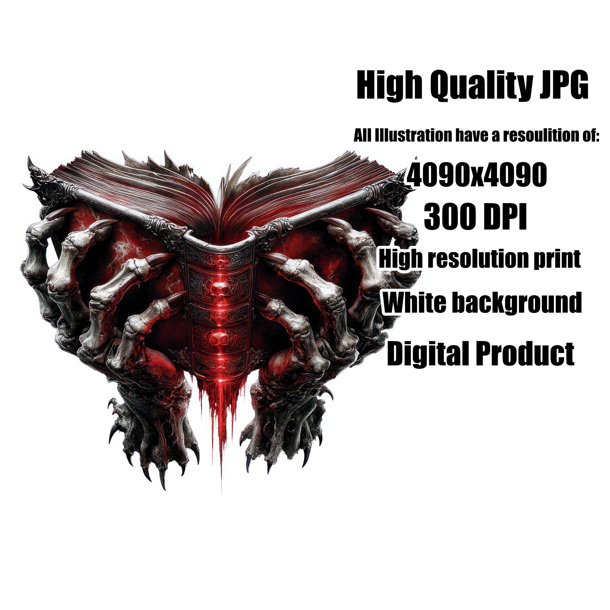 89 Gothic Book Cliparts & Watercolor Jpgs – Digital Art for Halloween ...