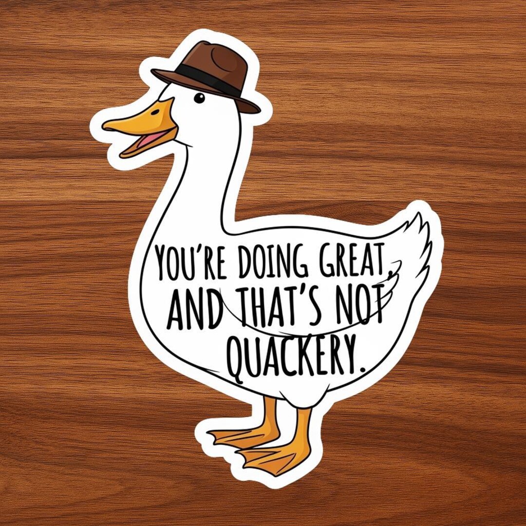 Duck Sticker & Support Decal – “friendly Encouragement Included” for ...