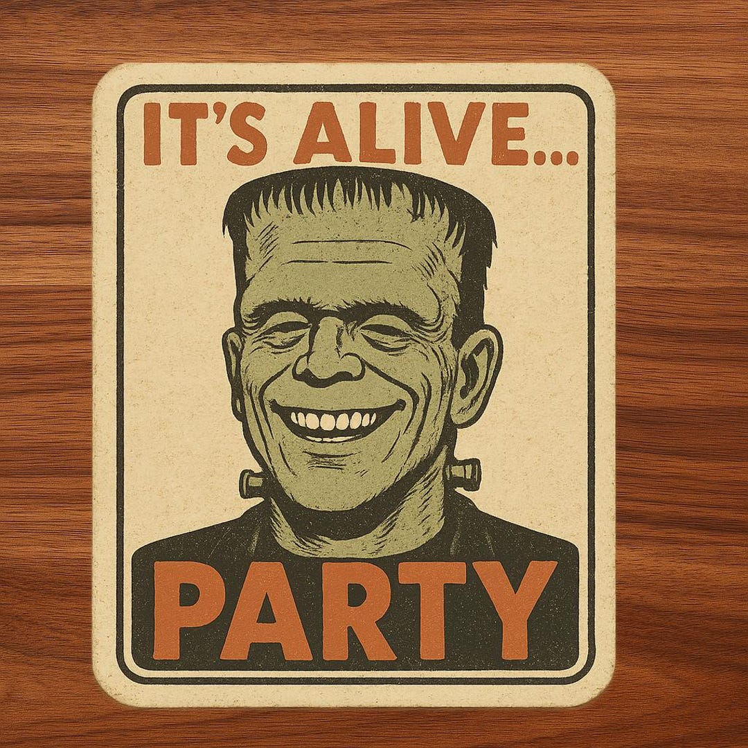 Frankenstein Sticker & Halloween Decal With the Quote "it's ALIVE ...