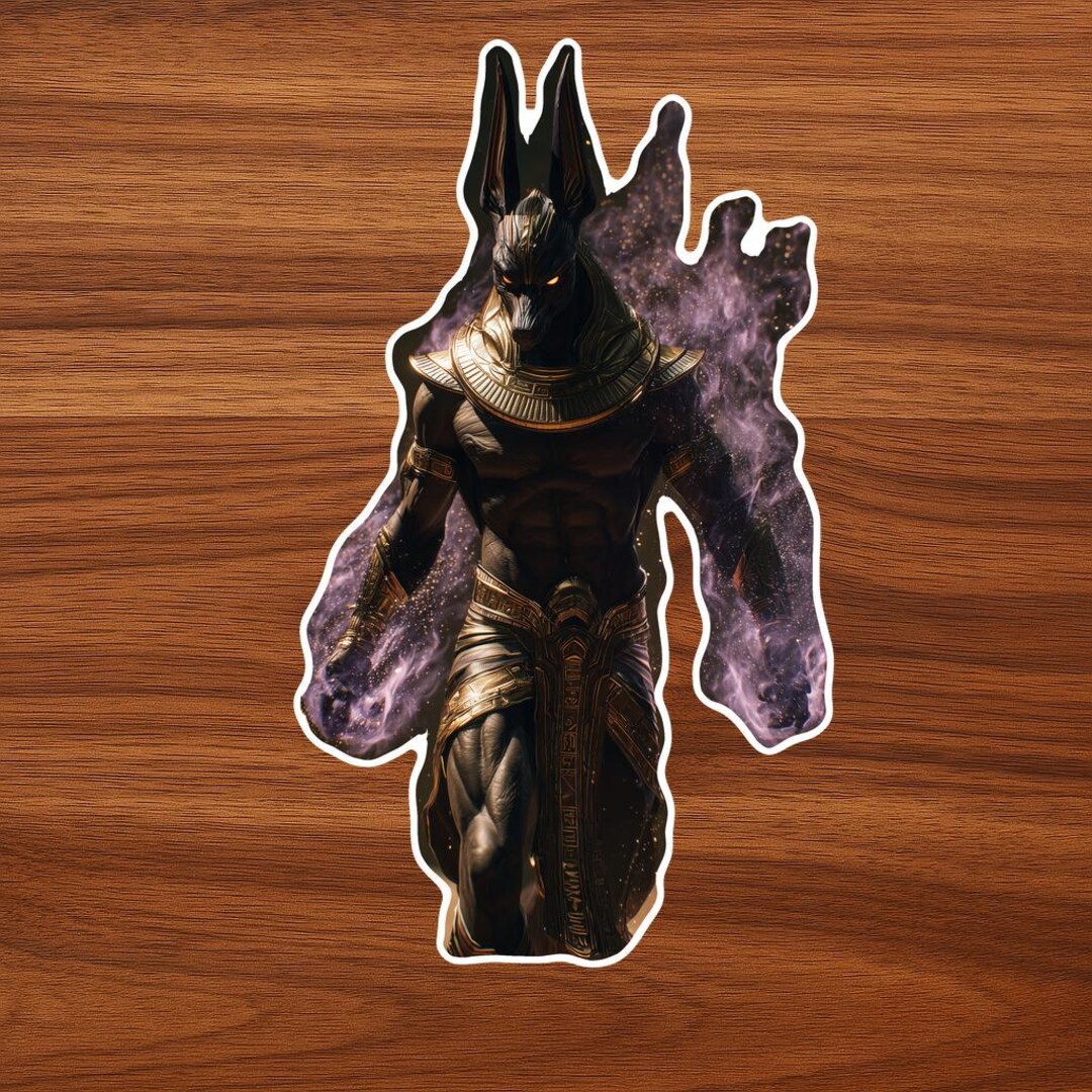 Anubis Sticker & Egypt Decal – “guardian of the Underworld” for Laptop ...