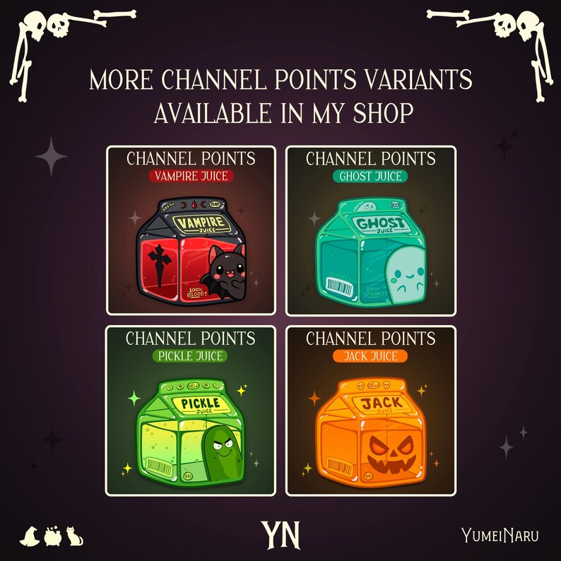 Witch Juice Channel Points | Spooky Twitch Stream | Streamer Emote ...
