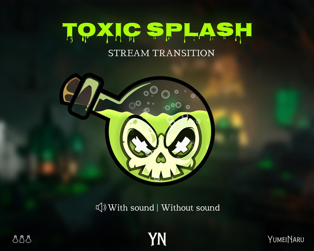 Toxic Splash Stinger Transition | Animated Stinger With Sound| Horror ...