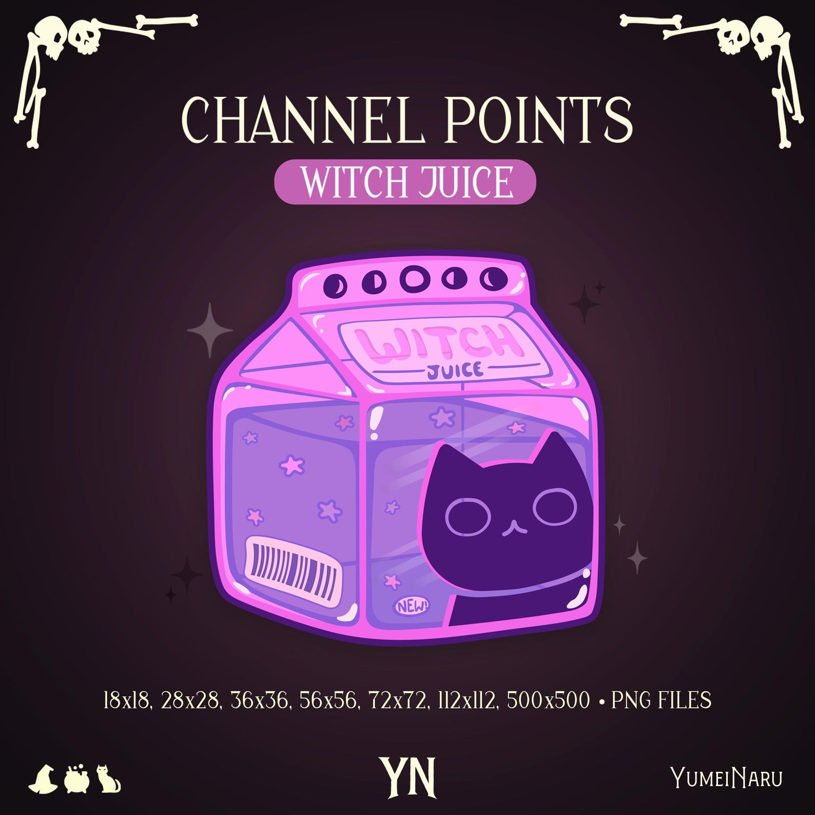 Witch Juice Channel Points | Spooky Twitch Stream | Streamer Emote ...