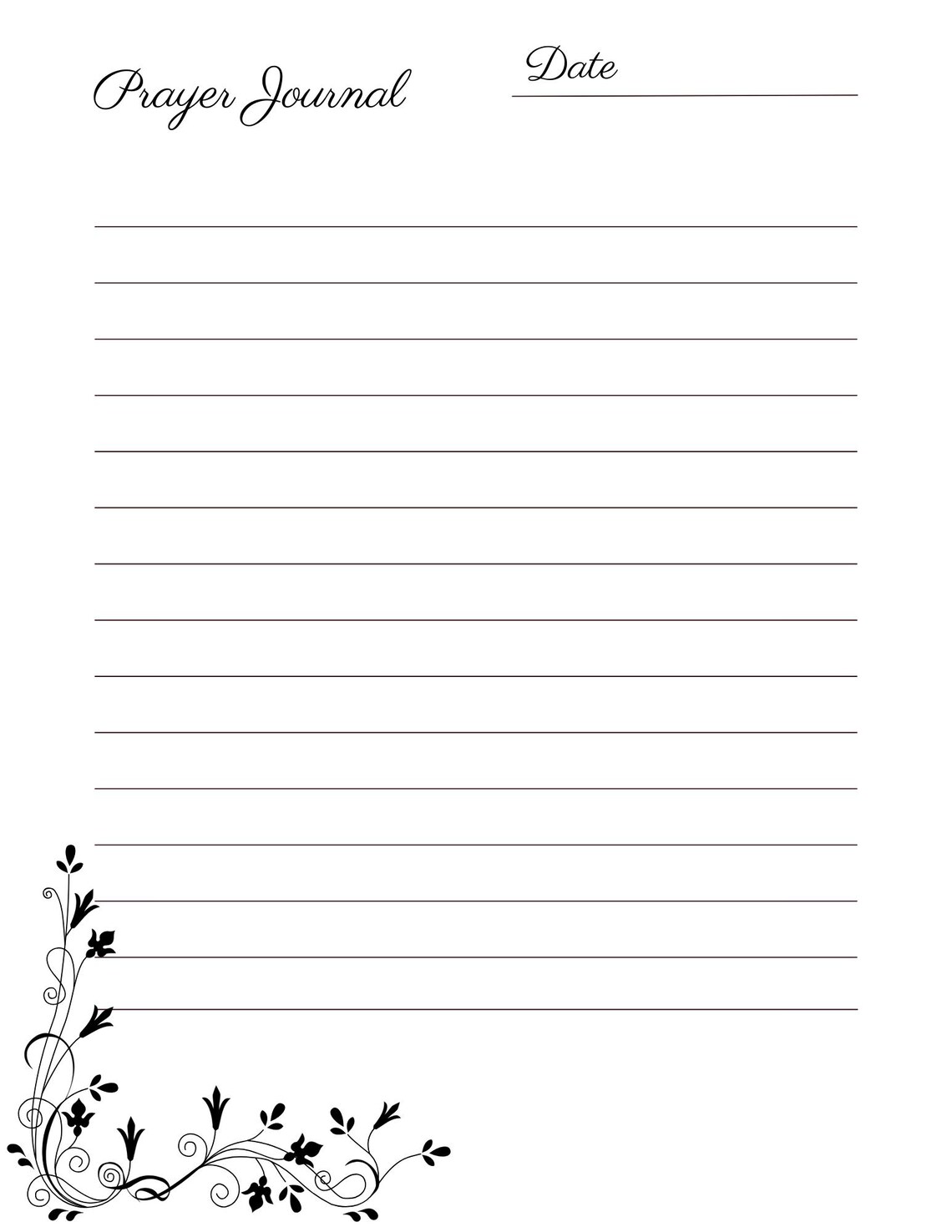 30-day Prayer Journal Printable | Christian Journal PDF | Daily ...