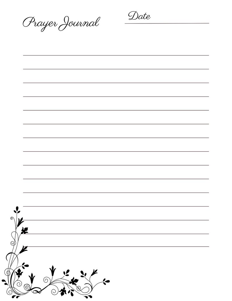 30-day Prayer Journal Printable | Christian Journal PDF | Daily ...