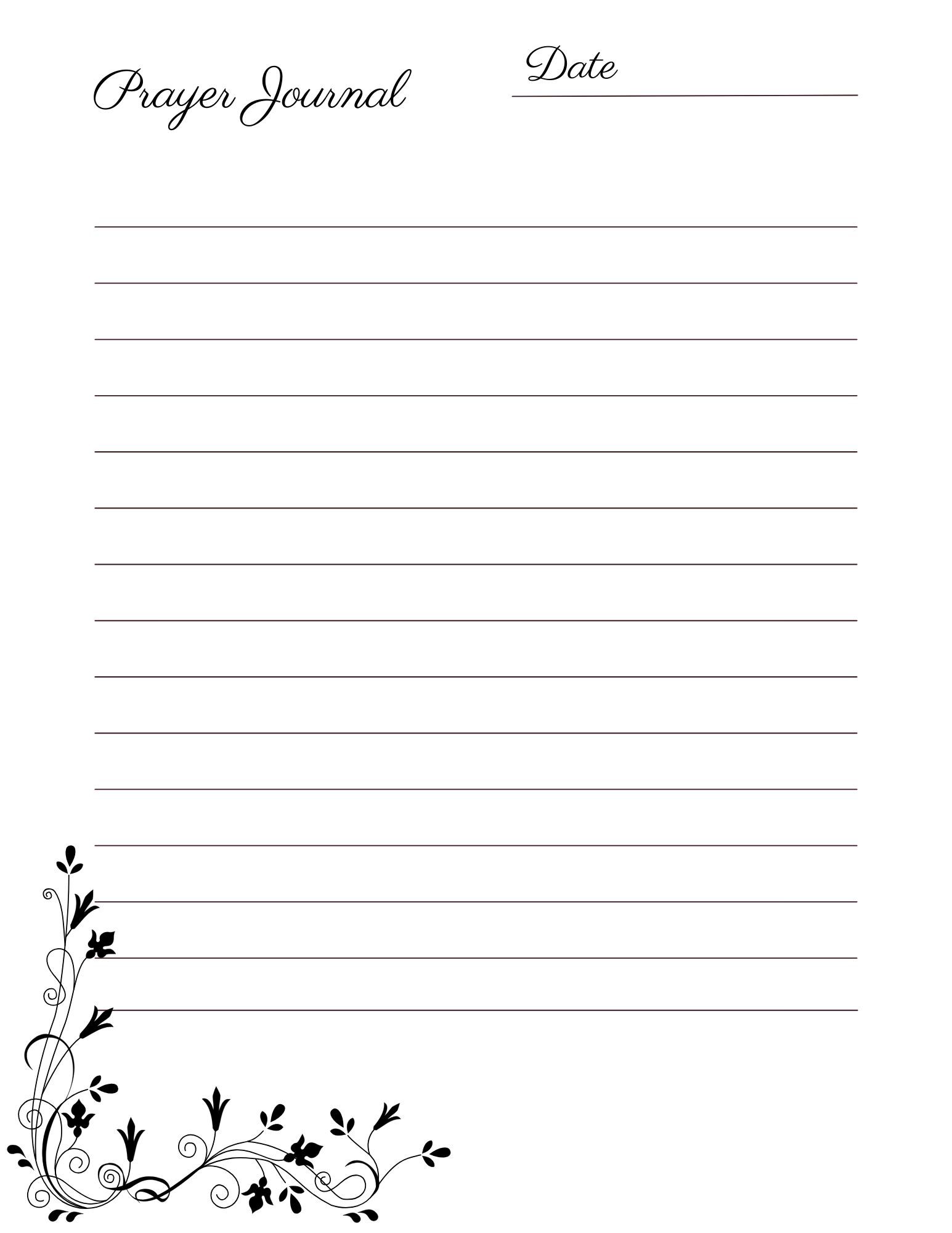 30-day Prayer Journal Printable | Christian Journal PDF | Daily ...
