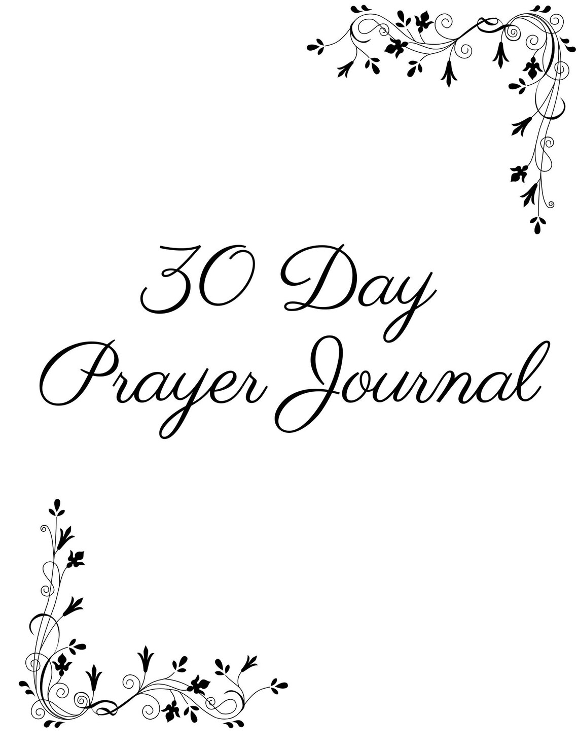30-day Prayer Journal Printable | Christian Journal PDF | Daily ...