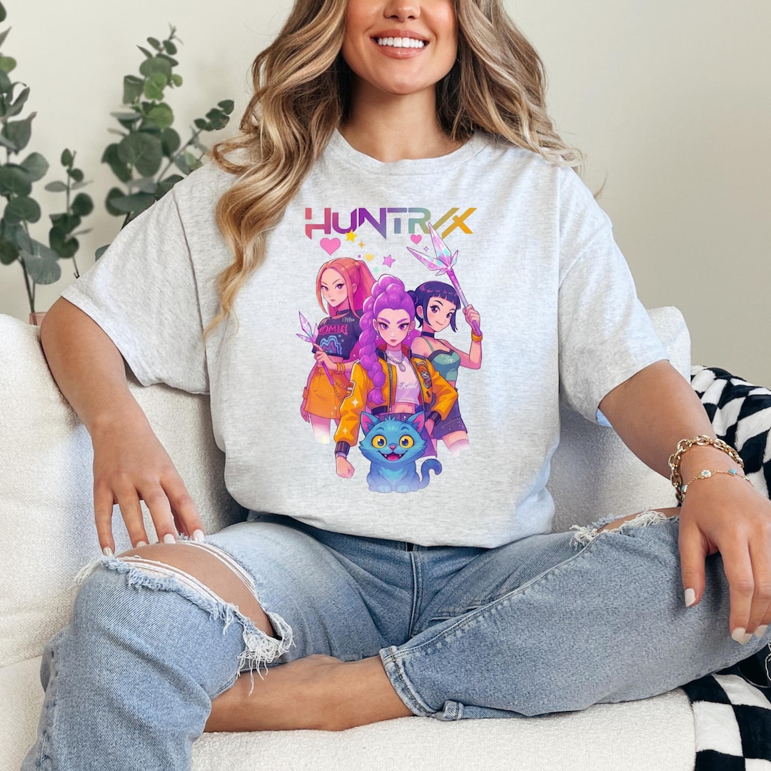 Huntrix Kpop Demon Hunters Png , Kpop Idol Group Png Design, Girl ...