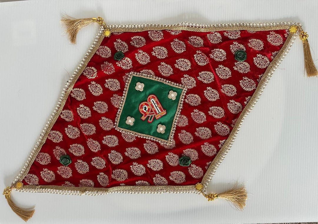 Hast Melap Rumal: Velvet Indian Wedding Pooja Ceremony Cloth - Etsy