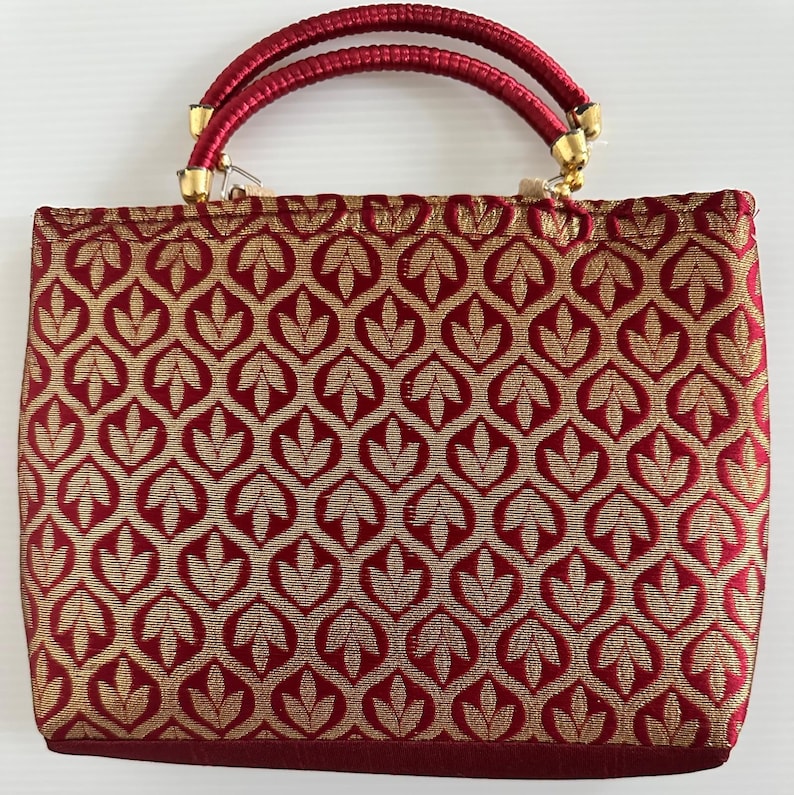 Brocade Potli Bag With Handle: Indian Wedding Favor, Diwali Gift Pouch ...