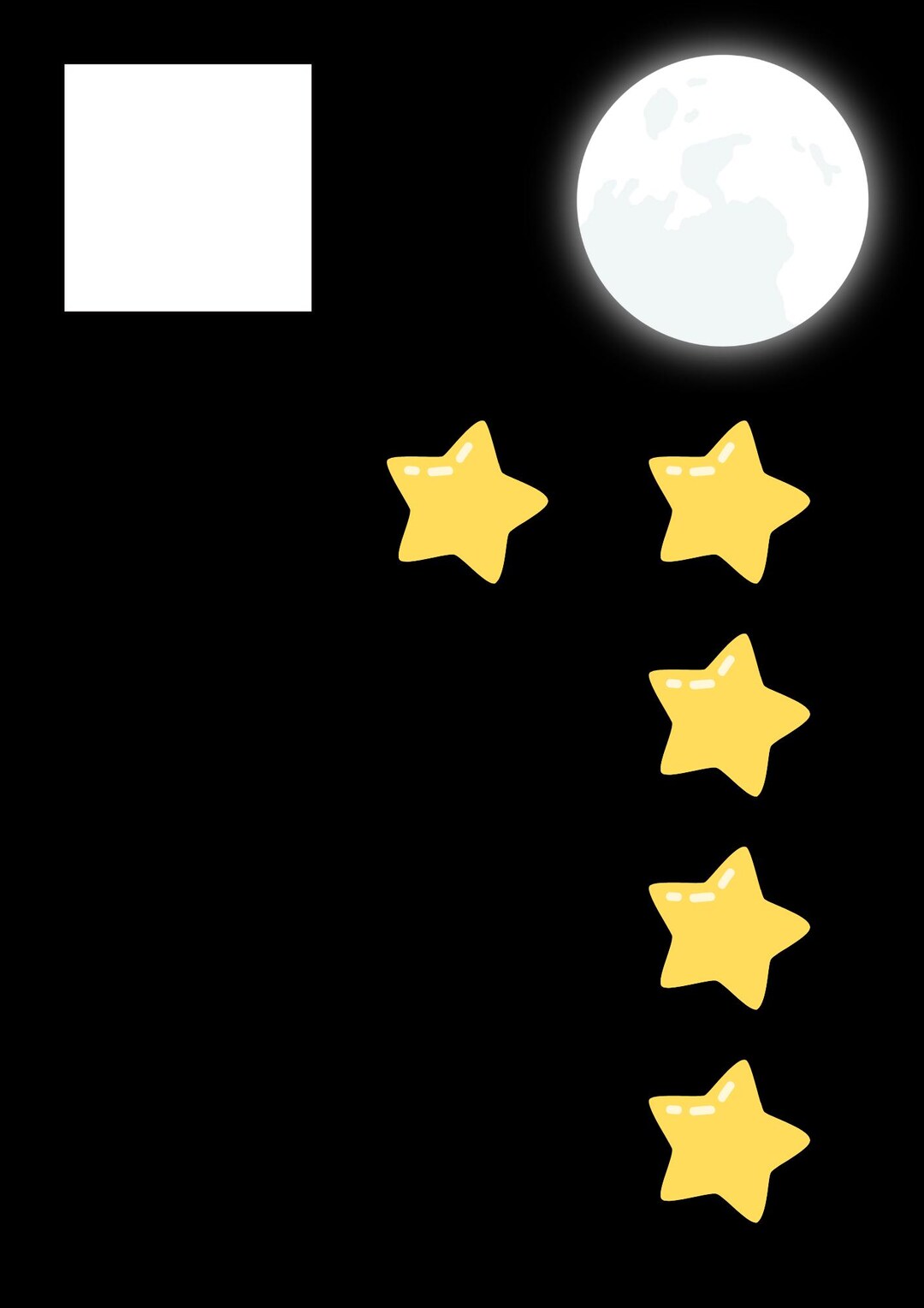 Night Sky Counting Template - Etsy