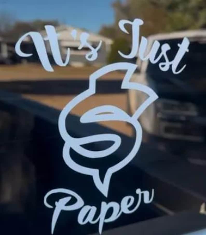 It's Just Paper Decal for Trucks and Cars - Etsy