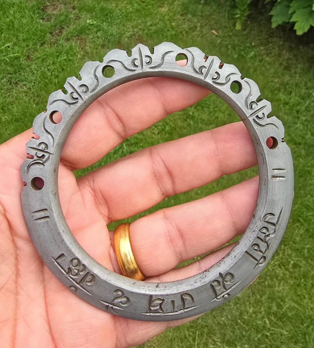 Handmade Sarbloh Kara Bangle, Vintage Floral Sikh Kada - Etsy