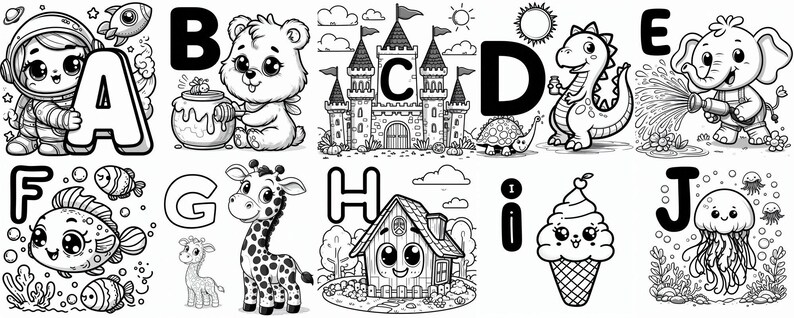 Alphabet Tracing & Coloring Workbook A–Z | Preschool Printable PDF ...