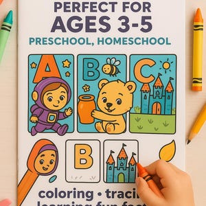 Alphabet Tracing & Coloring Workbook A–Z | Preschool Printable PDF ...