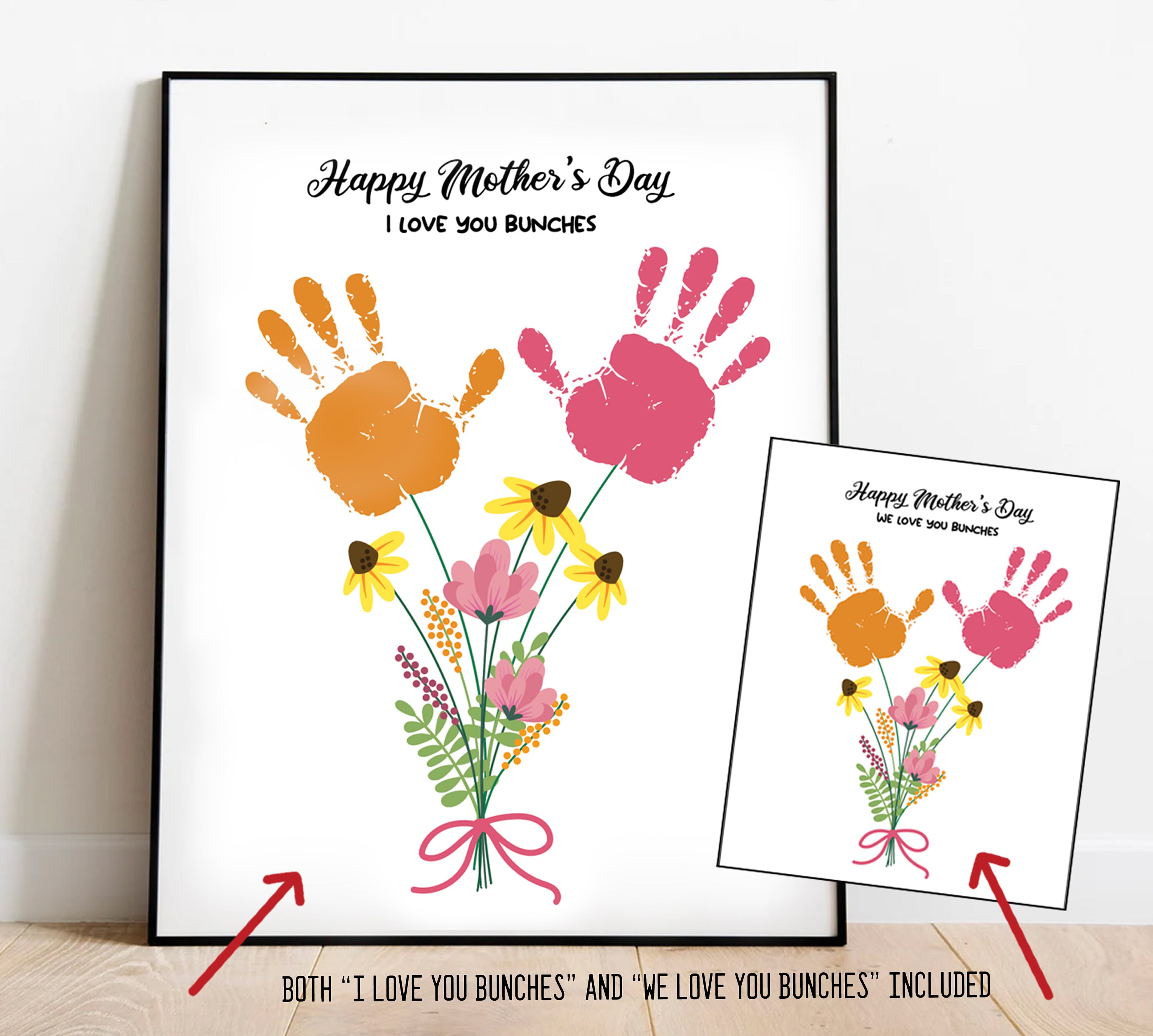 Mother's Day Gift, Handprint Craft for Mom, Handprint Craft for Grandma ...