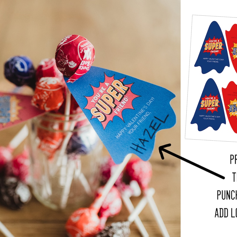 Superhero Lollipop - Etsy