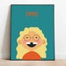 Custom Children Portrait With Name - Digital Download, Illustrated ...