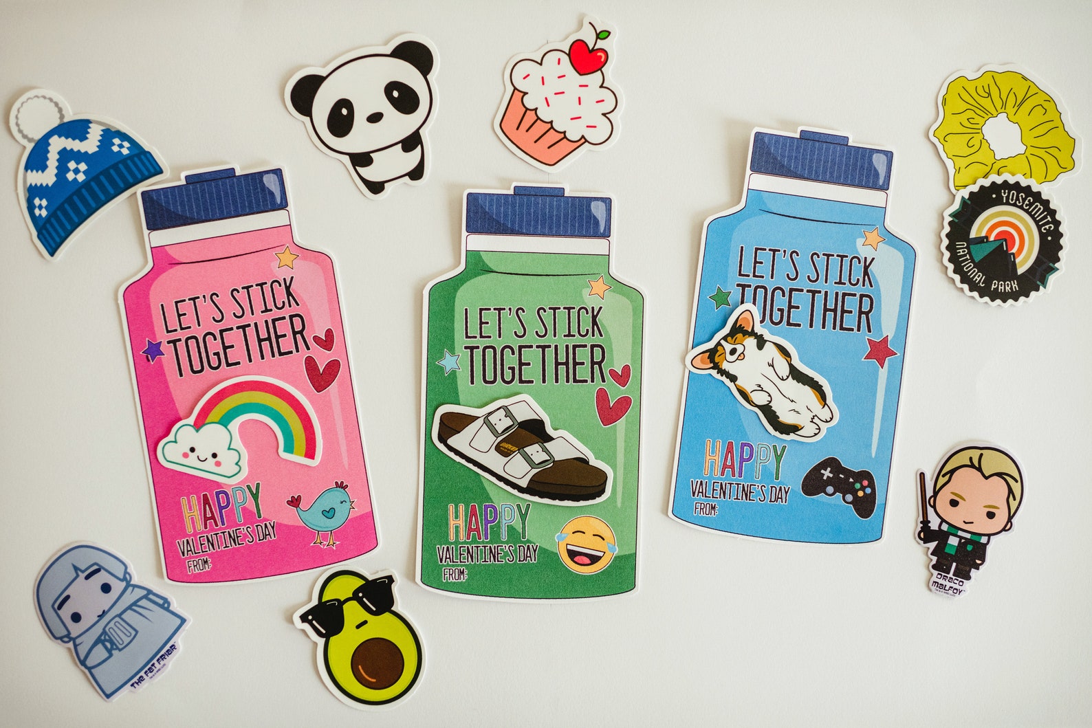 Water Bottle Sticker Kids Valentine Printable - Kids Valentine, School ...
