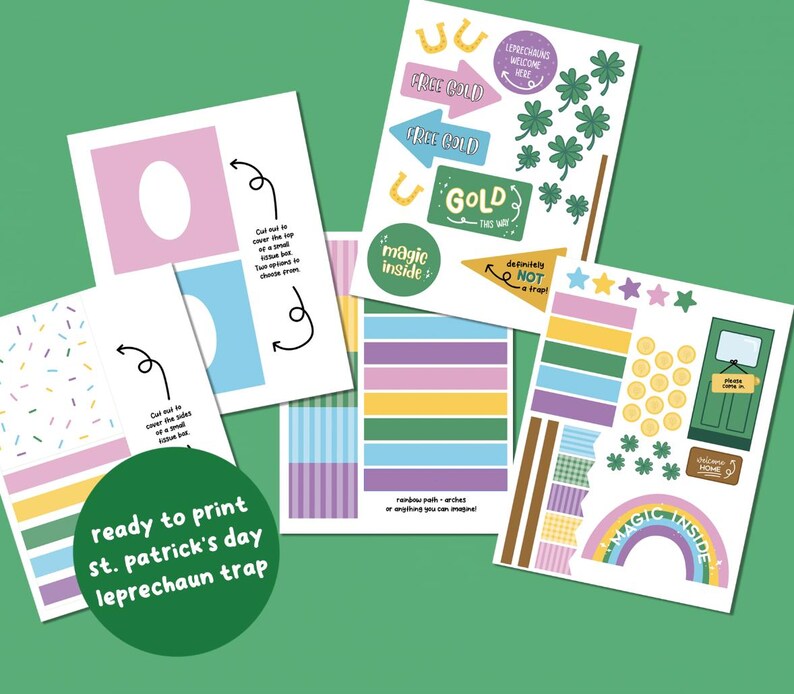 Printable Leprechaun Trap Kit - DIY Leprechaun Trap - Leprechaun Trap ...