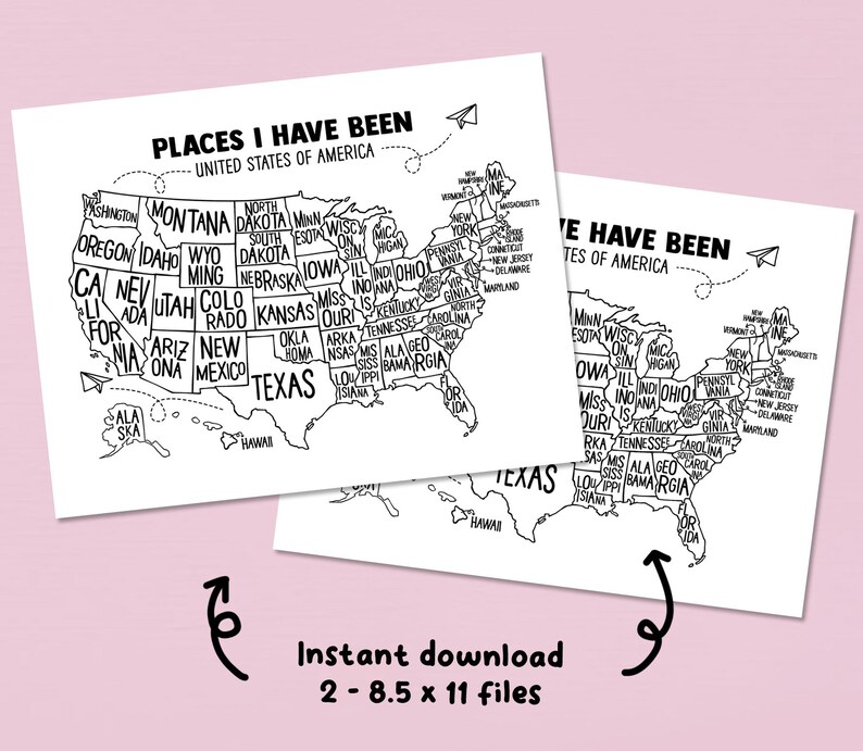 United States Map Coloring Page, States Classroom Coloring Sheet ...