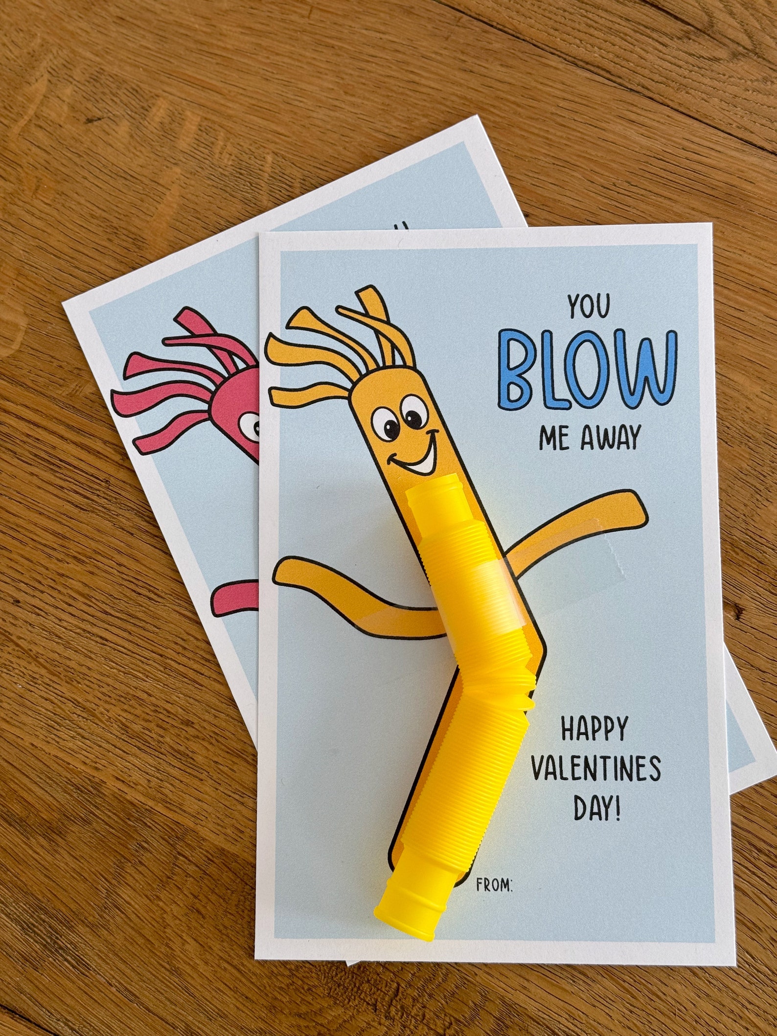 Fidget Tube Valentine Printable Kids Valentine, School Valentine, Fun ...