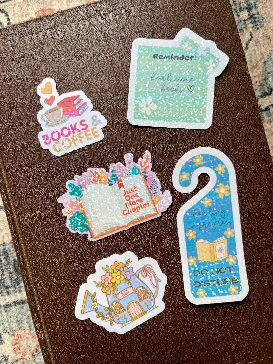 Reading and Book Stickers - Etsy