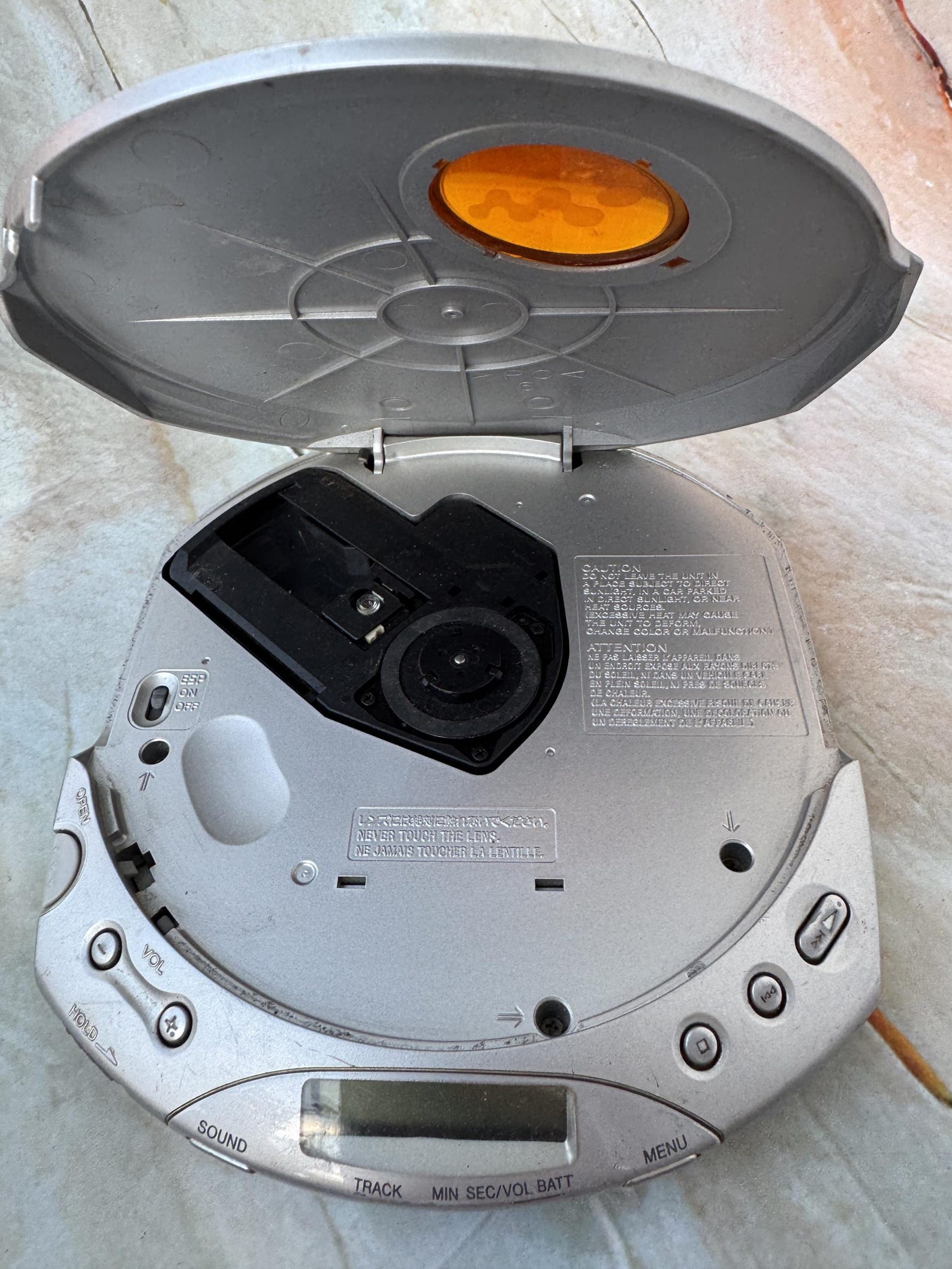 Working Sony Walkman D-E341 Portable CD Player Esp Max, CD-R/RW ...