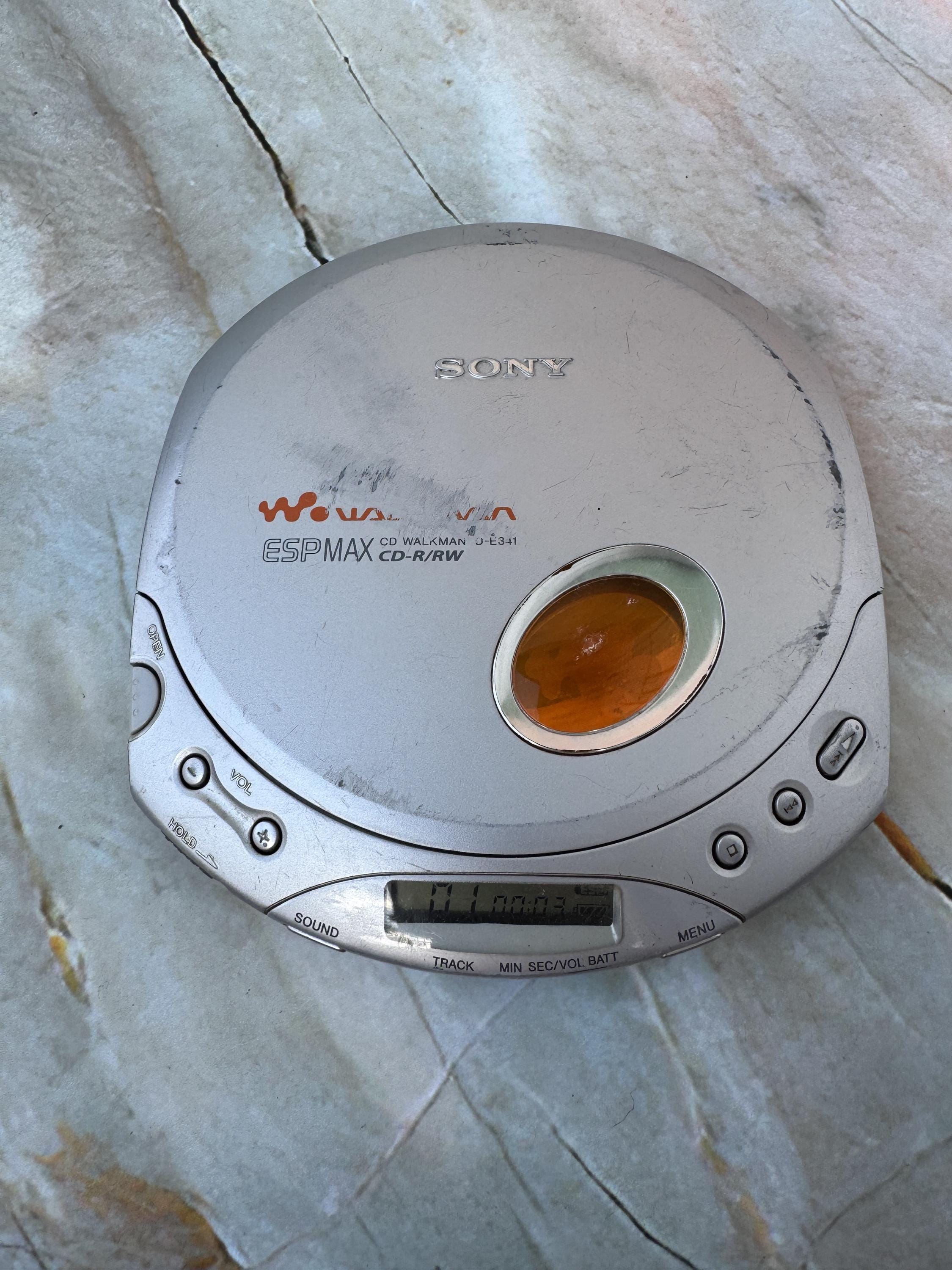 Working Sony Walkman D-E341 Portable CD Player Esp Max, CD-R/RW ...