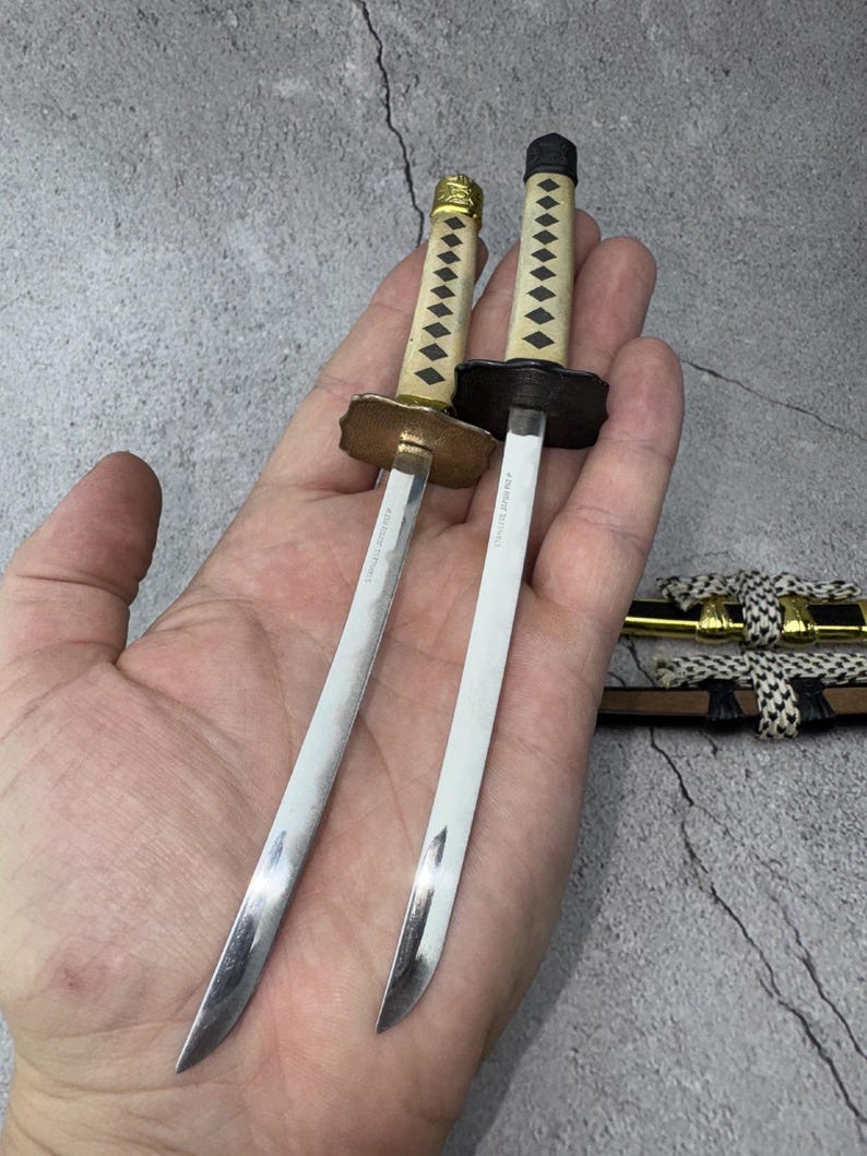 Vintage Mini Japanese Katana Letter Openers – Set of 2 Decorative ...