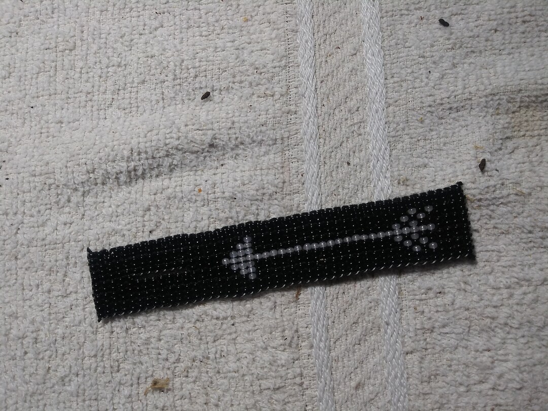 Boy Scout-ordeal Pocket Beaded Black Sash With White Arrow - Etsy