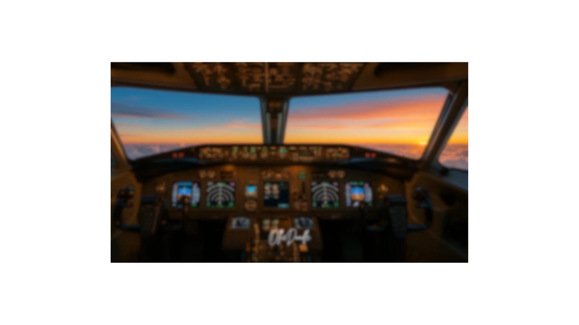 Airplane Pilot Cockpit Sky View | Zoom, Teams & Google Meet Background ...