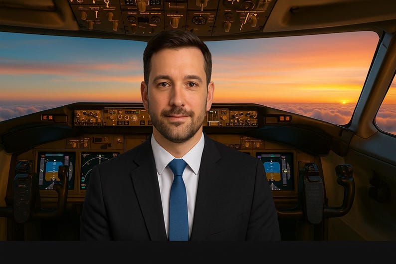 Airplane Pilot Cockpit Sky View | Zoom, Teams & Google Meet Background ...