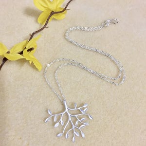 Branch Necklace, Silver Tree Branch Necklace, Nature Necklace, Woodland ...