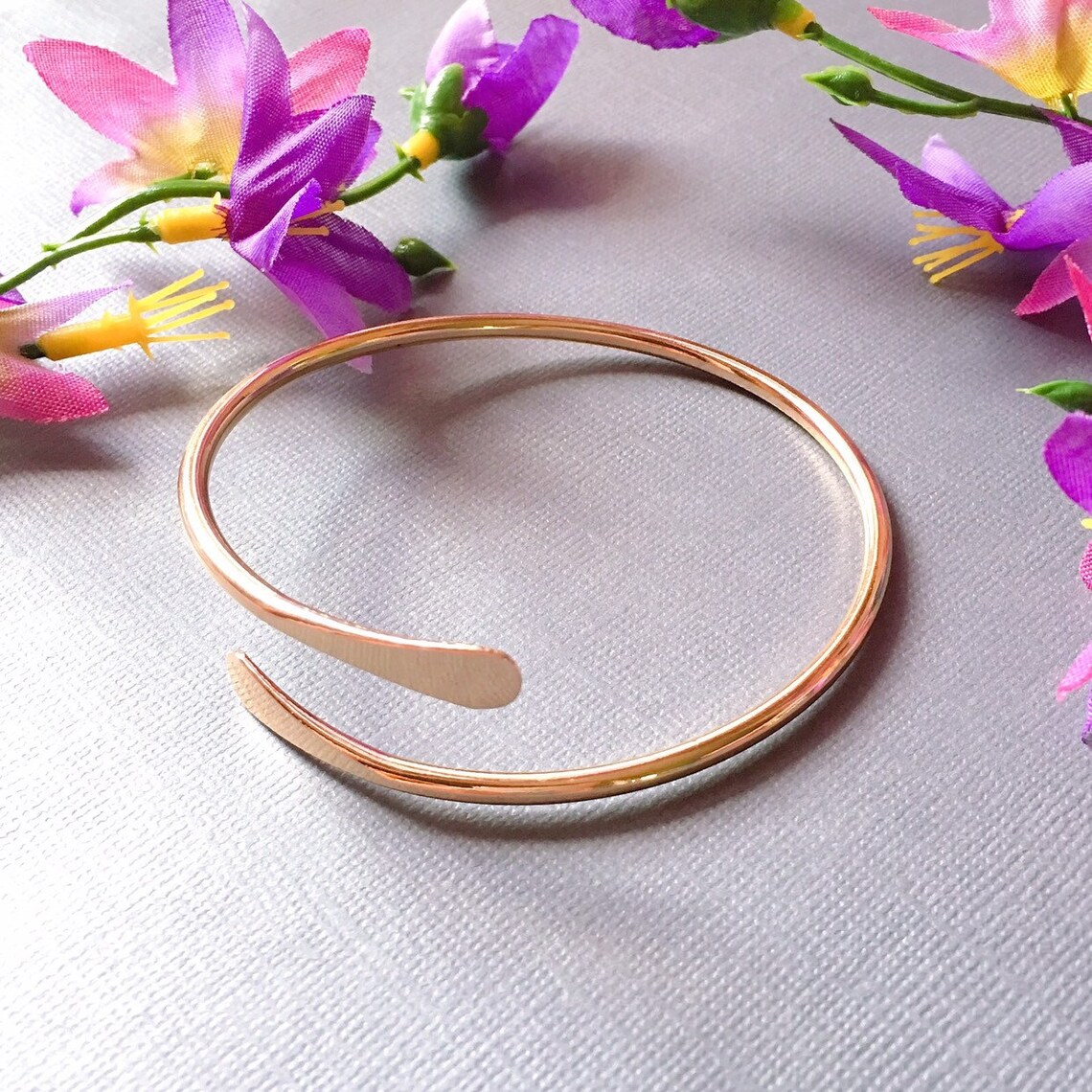 Gold Bangle Bracelet Open by Pass Bangle Layered Bracelet | Etsy