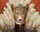 Queen Basenji Fine Art Giclee 8x10 or 11x14 Print of | Etsy