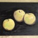 Original Oil Painting golden Deliciousness 10 X 8 Oil on Wood Panel ...