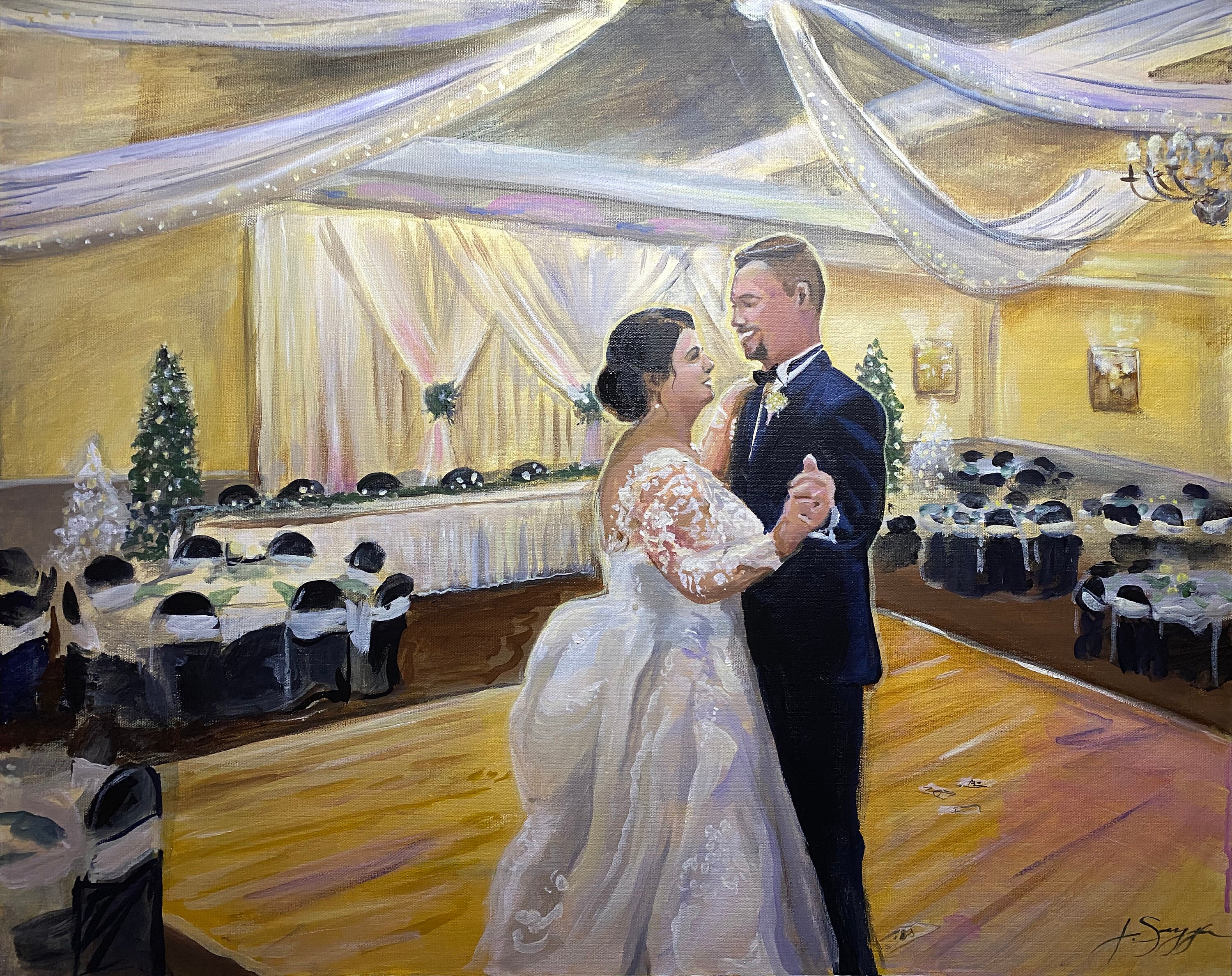 Live Wedding Painter Live Oil Painting Live Event Artist Live Art Live ...