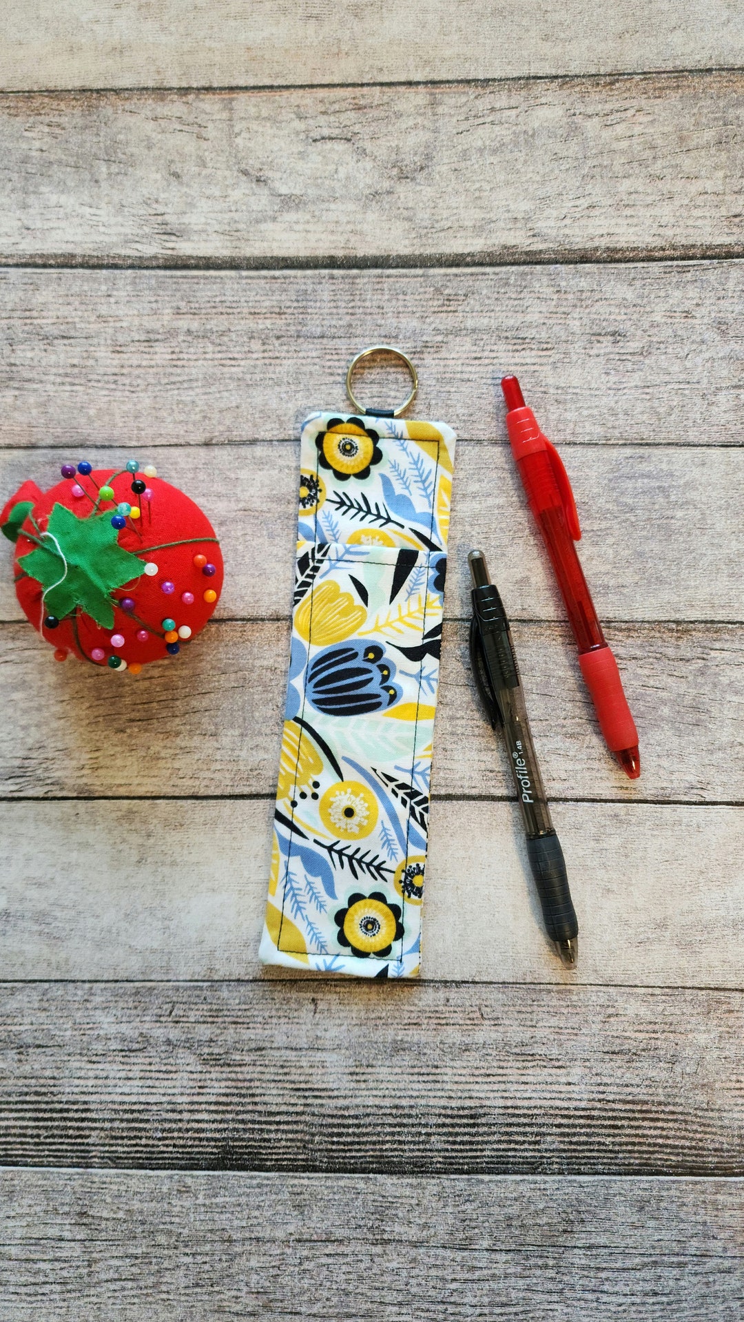 Fabric Pen Holder for Lanyards - Holds 1 or 2 Pens or Pencils - Teacher ...