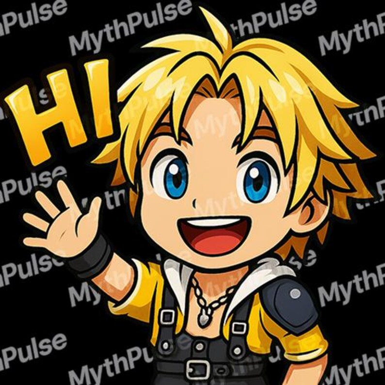 Pack d'émoticônes Final Fantasy Tidus - 20 émoticônes Twitch et Discord ...